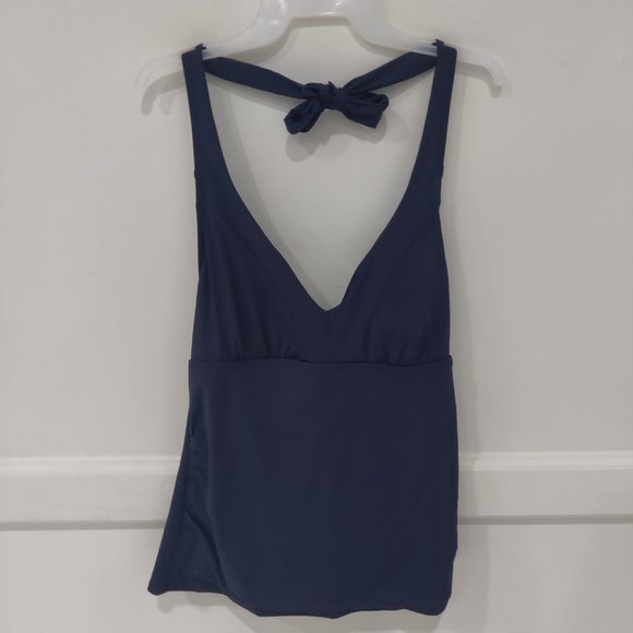 Lands' End | Swim | Lands End Womens Square Neck Halter Tie Back ...